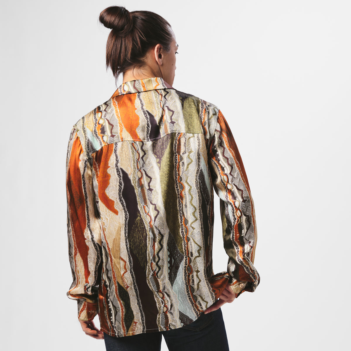 COOGI Silk Shirt - Printed in Olive – Coogi